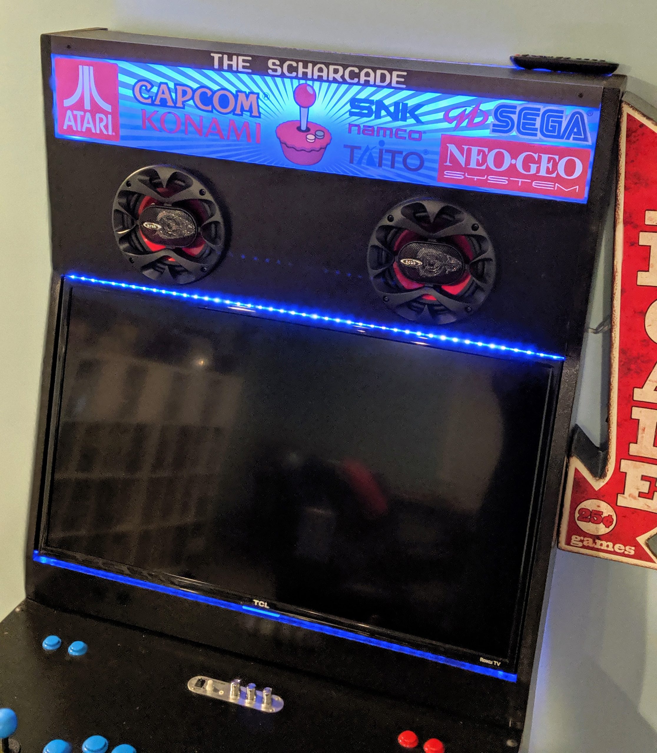 Arcade Cabinet Upgrade: Custom Acrylic Sign with RGB Backlight – About ...